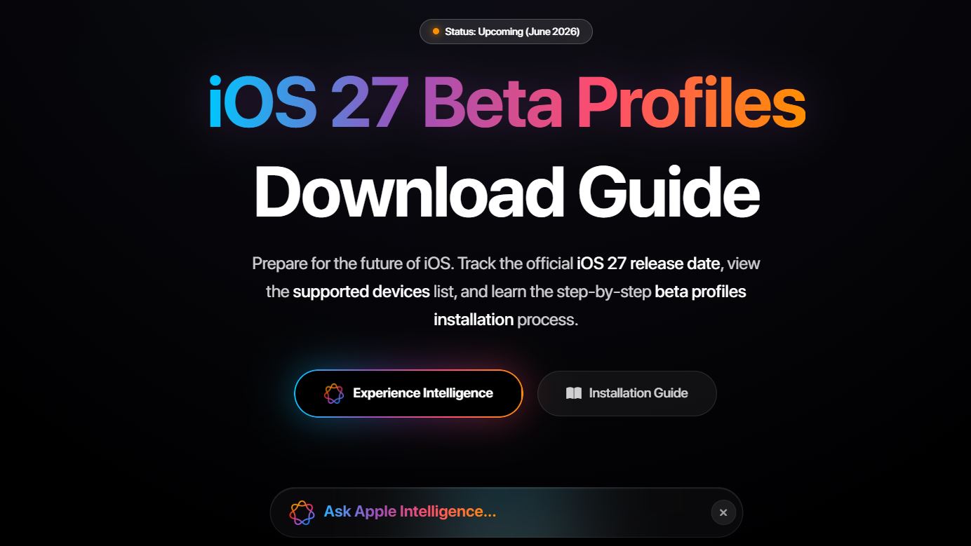 iOS 27 Beta Profiles Download Guide